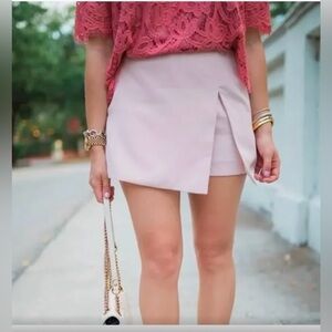 Express | Shorts | Nwt Express Editor Pale Pink Mini Skort | Poshmark